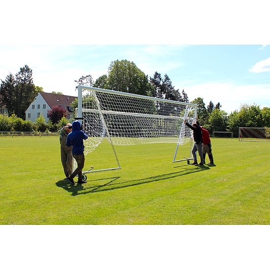 Sport-Thieme Full-Size Football Goal with Folding Net Bracket and Base ...